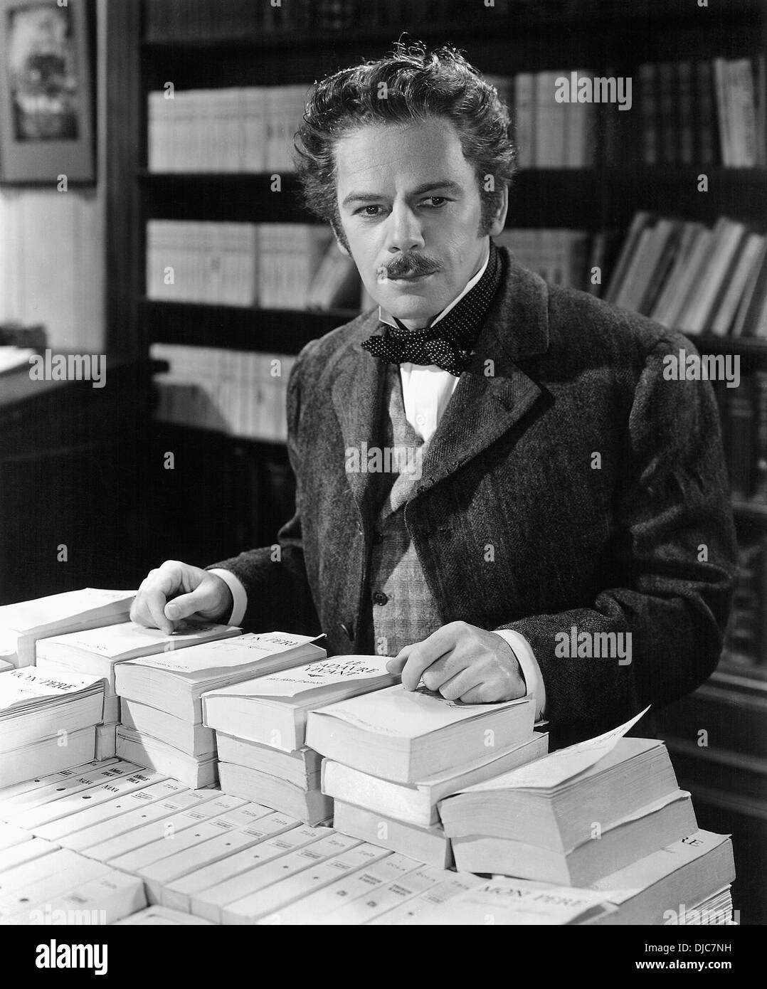 Paul Muni on-set of the Film, The Life of Emile Zola, 1937 Stock Photo ...