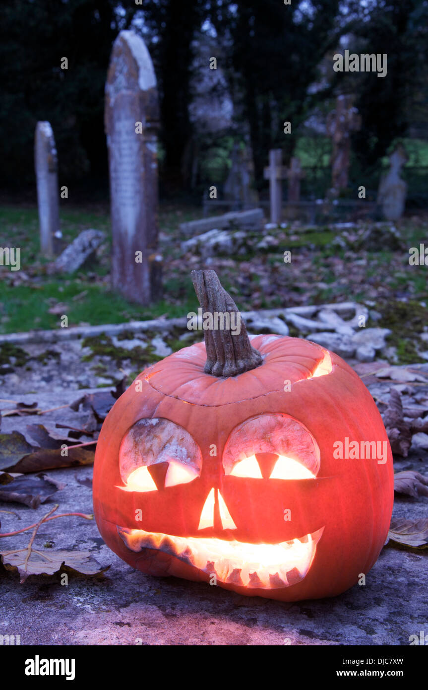 All Hallows Eve A Grinning Halloween Jack O Lantern Carved From A