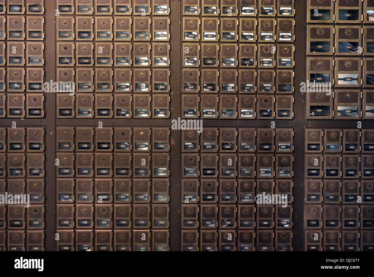 post office boxes Stock Photo - Alamy