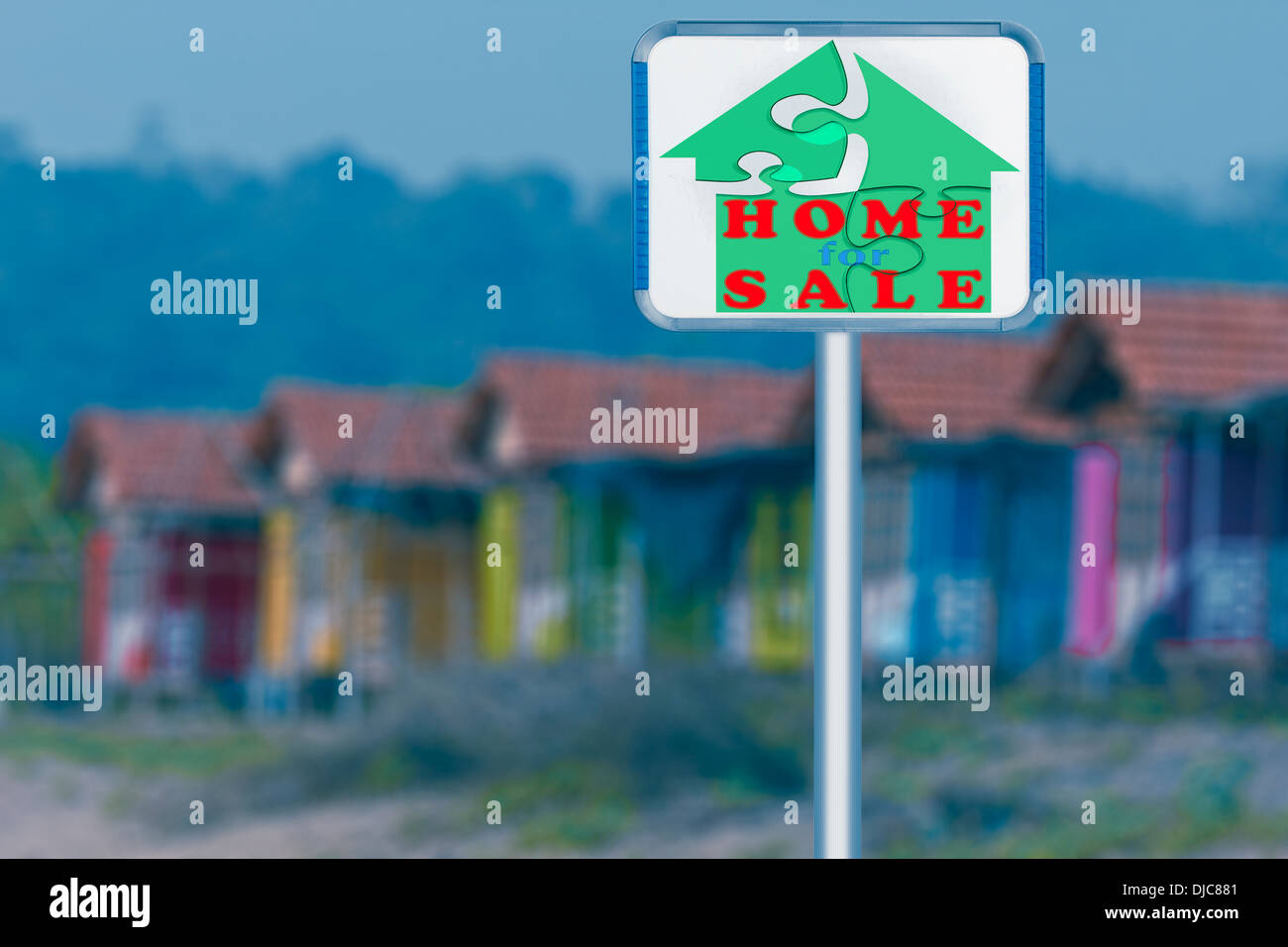 Home For Sale Signboard, Concept Stock Photo - Alamy