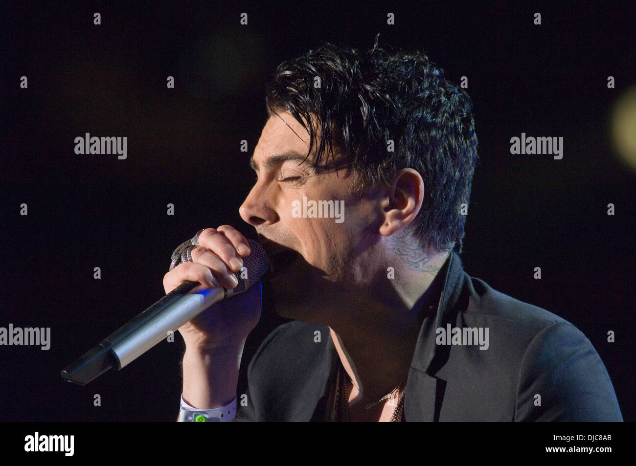 Ian Watkins - lead singer with the Welsh rock band - Lostprophets ...