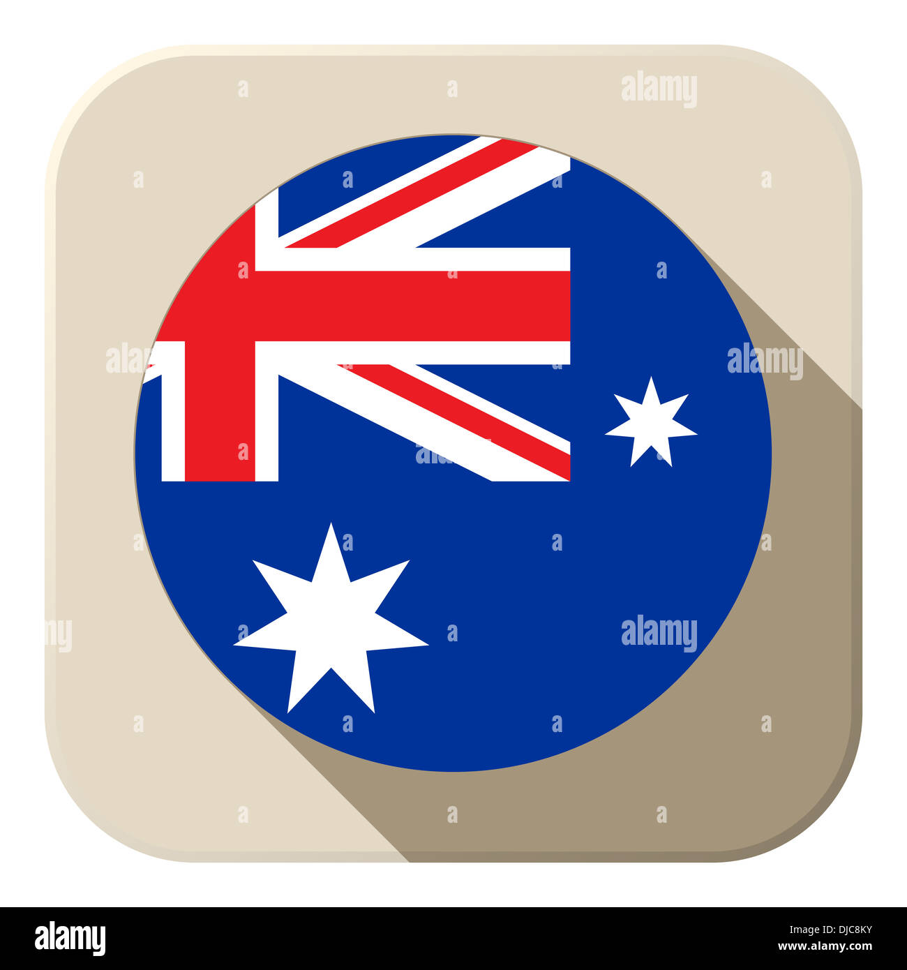 Australia plain country map hi-res stock photography and images - Alamy