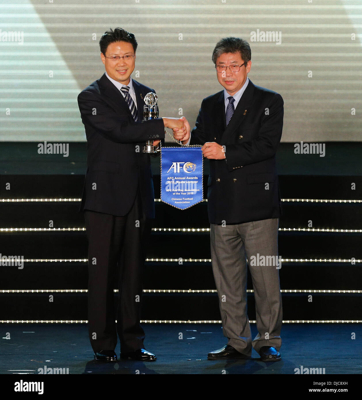 Kuala Lumpur, Malaysia . 26th Nov, 2013. AFC Presiding Chairman Zhang ...