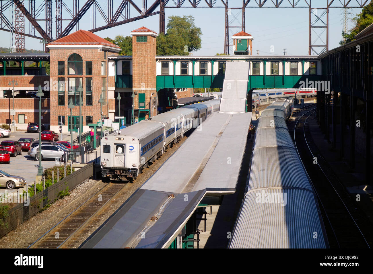 Poughkeepsie New York Metro-North railroad station Stock Photo - Alamy