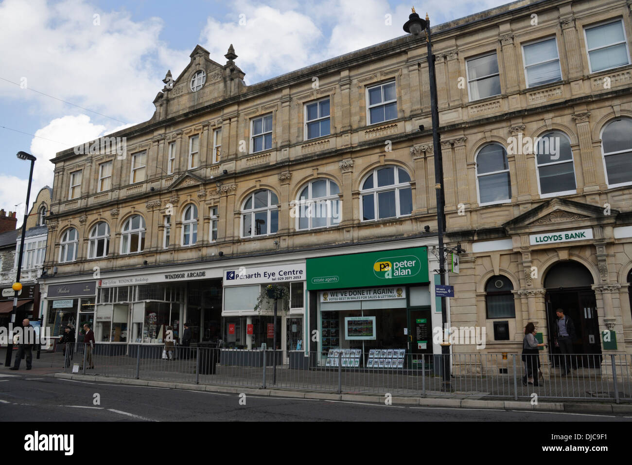 The Windsor Arcade building in Penarth town centre Stock Photo - Alamy