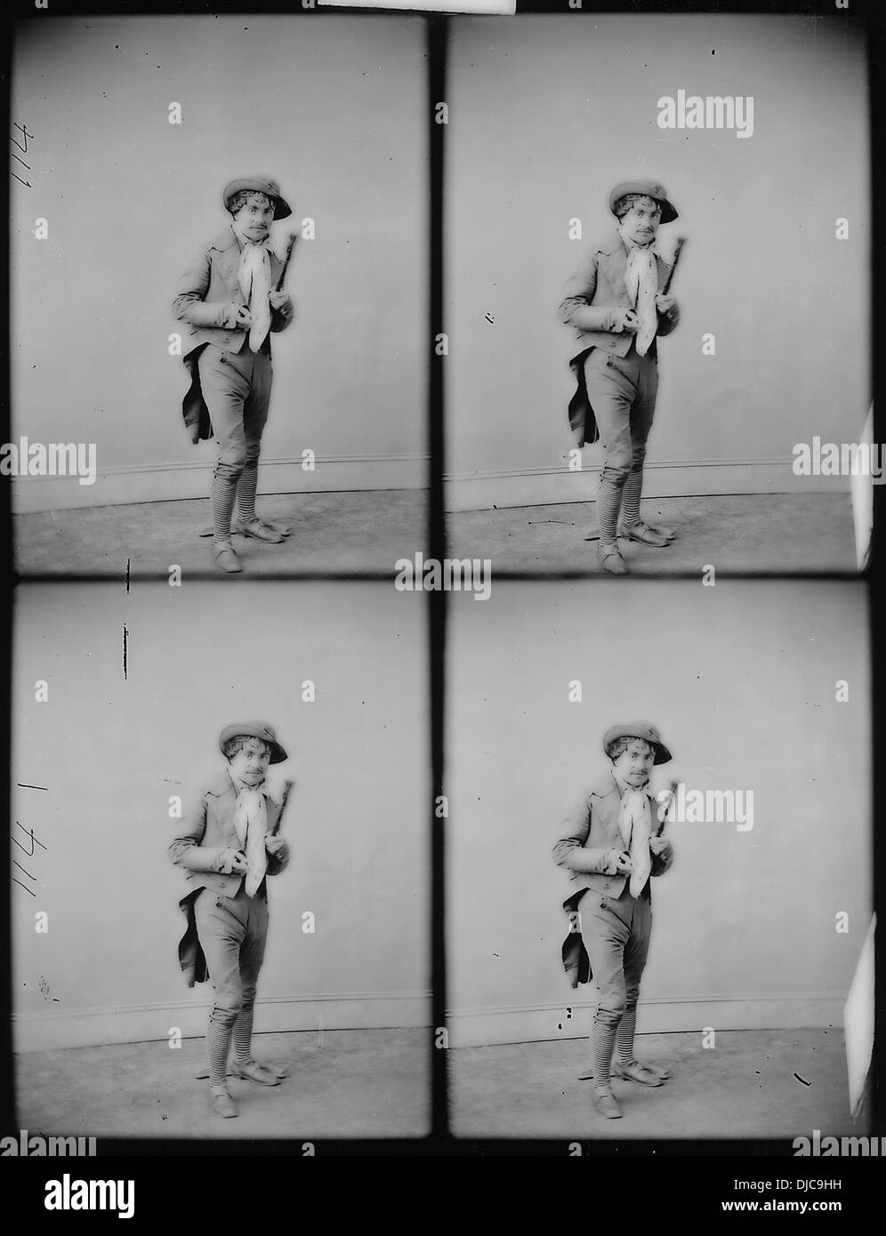 A portrait of actor 319, likely from an early 20th-century production ...