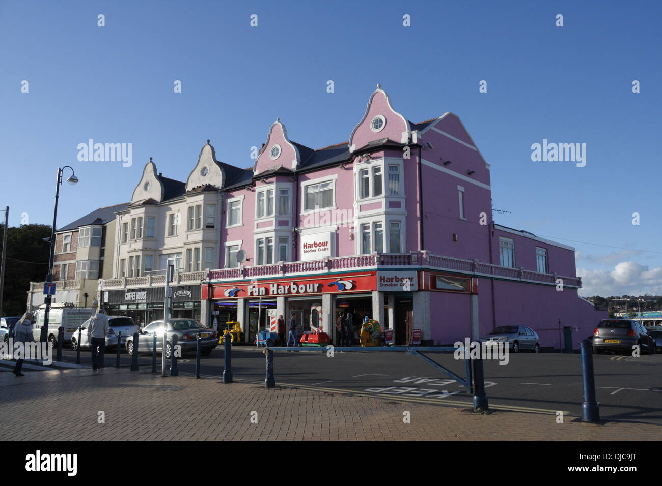 Amusement Arcade at Barry Island promenade. Wales UK, Seaside ...