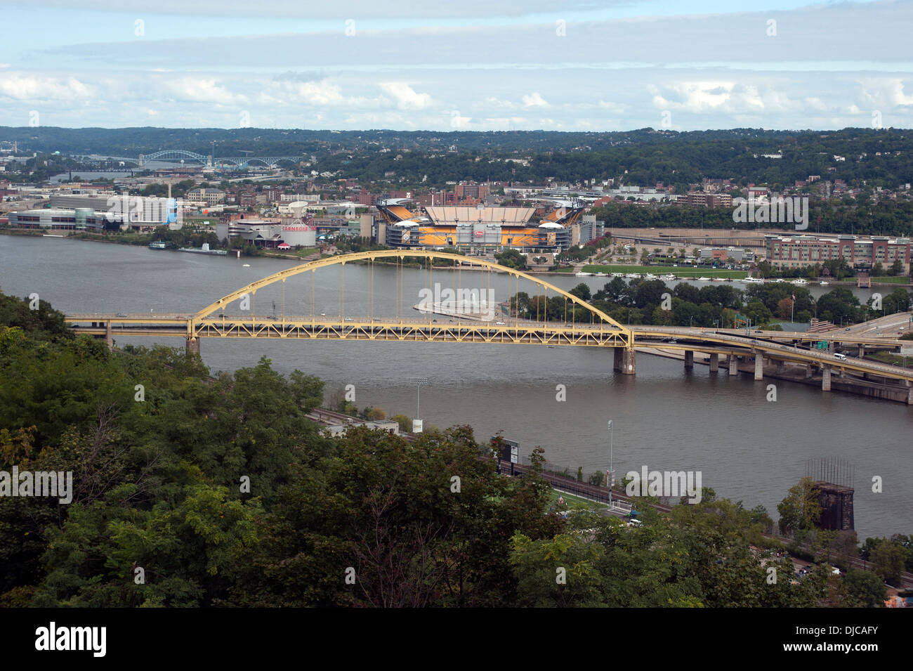 Fort Pitt Bridge in the City of Bridges on the Monongahela River ...