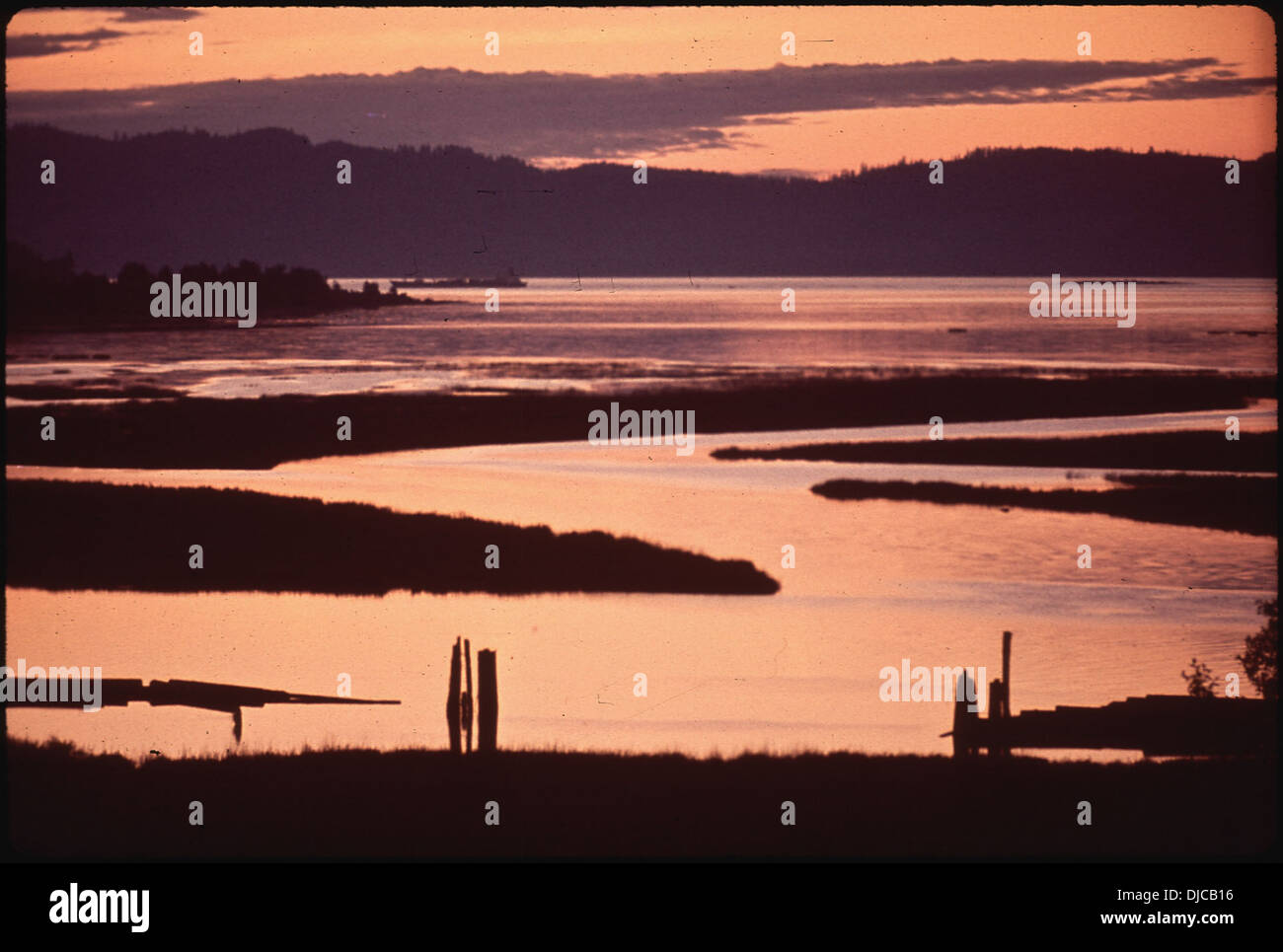 This image shows an estuary near a newly established wildlife refuge ...