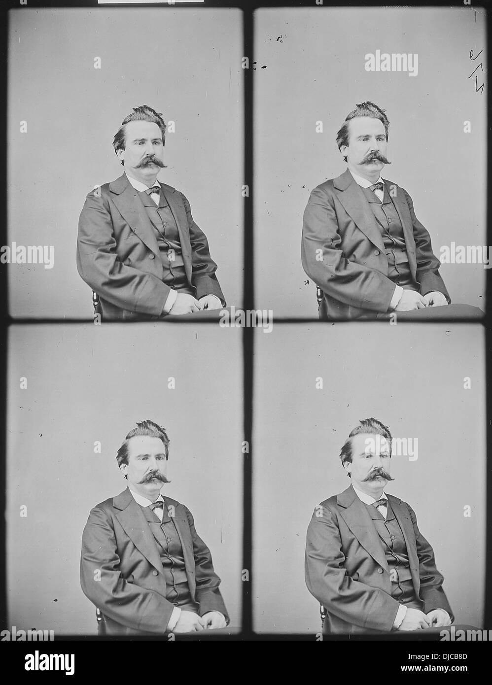 A portrait of a distinguished gentleman, reflecting the attire and ...