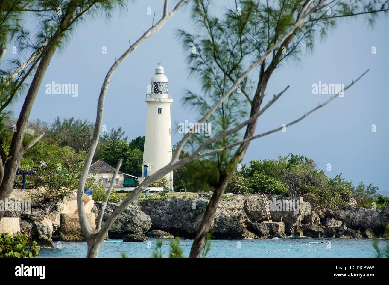 Negril Lighthouse; Negril, Jamaica Stock Photo - Alamy