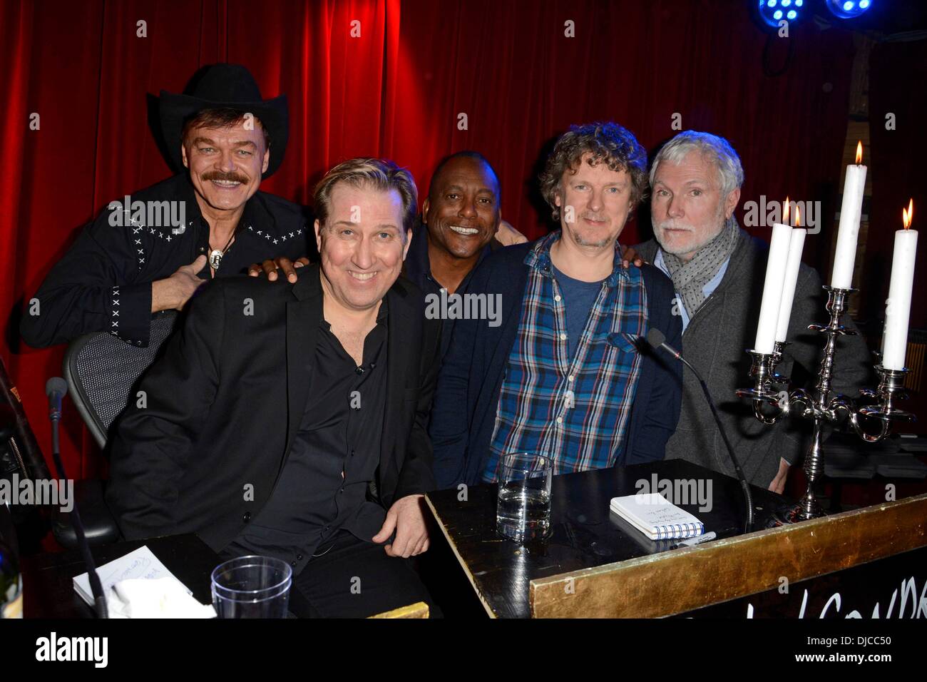 New York, NY, USA. 26th Nov, 2013. Randy Jones, Mark Kostabi, Billy ...