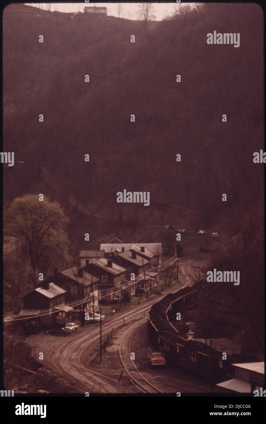 This image shows the old coal company town of Red Ash, Virginia, near ...