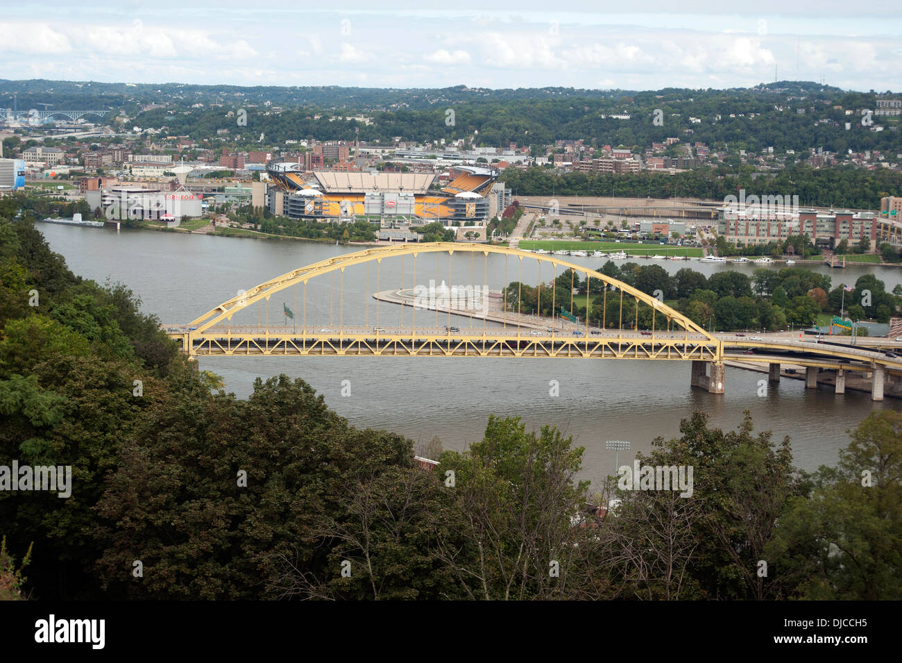 Fort Pitt Bridge in the City of Bridges on the Monongahela River ...