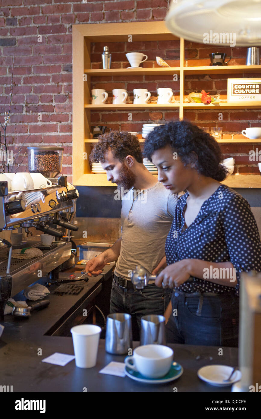 Cafe baristas barista hi-res stock photography and images - Alamy