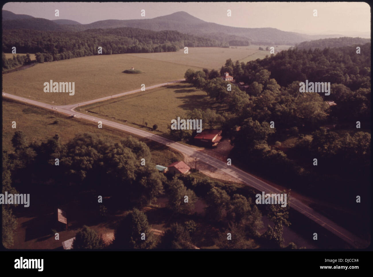 This image shows a rural scene of the Nacoochee Valley, located two ...