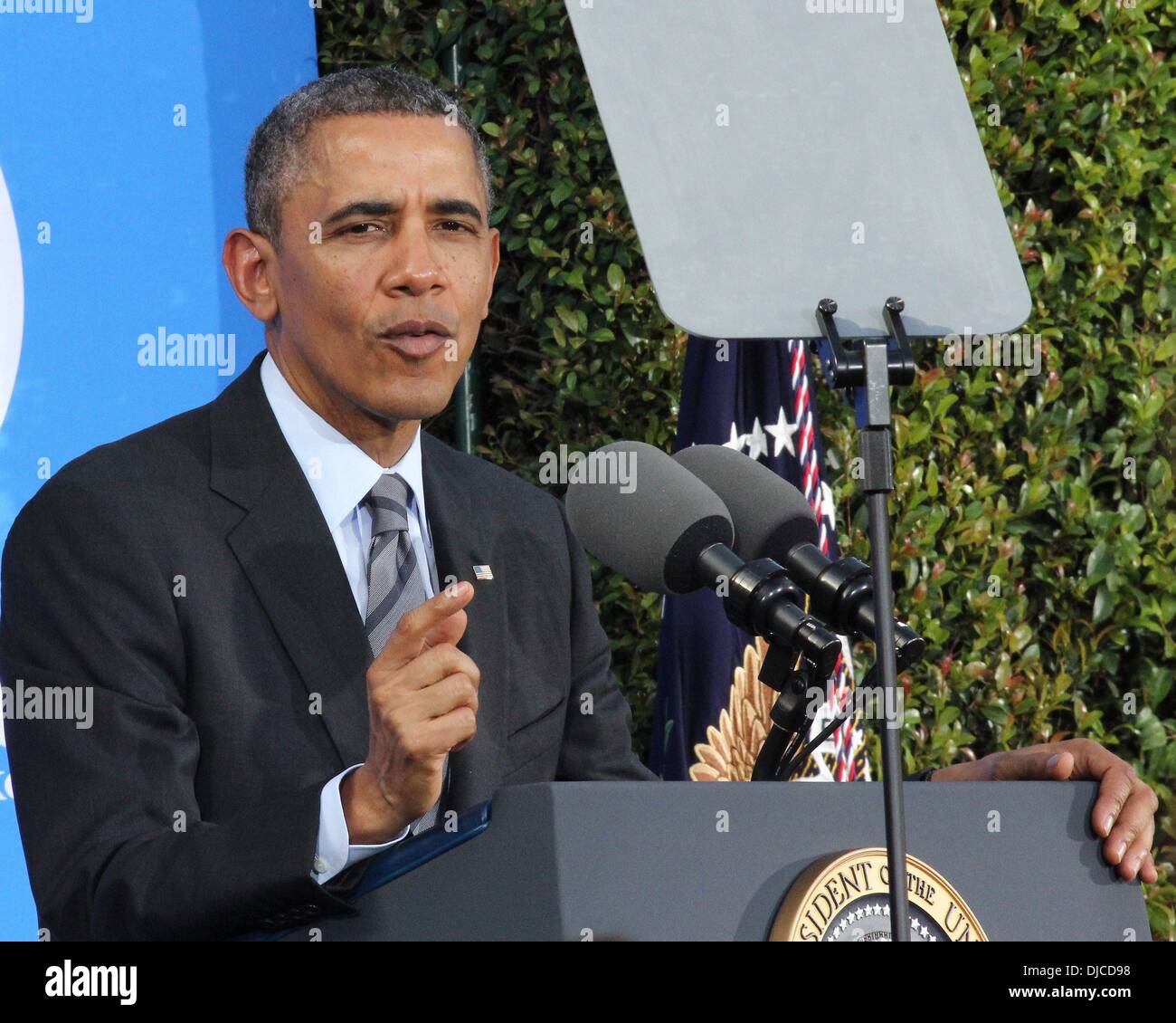 Los Angeles, California, USA. 26th Nov, 2013. President Barack Obama ...