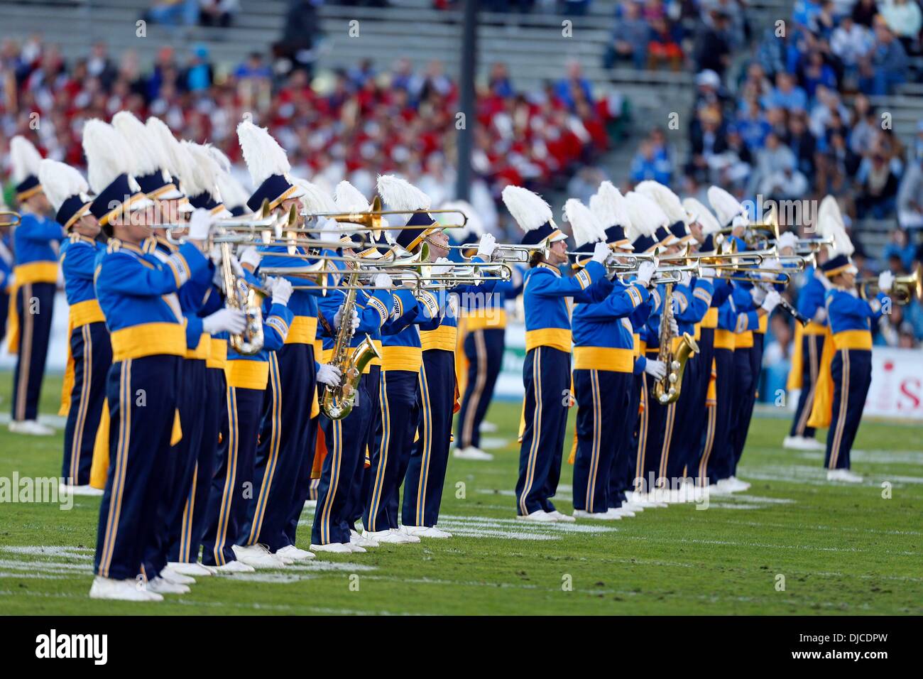 Pasadena, California, USA. 23rd Nov, 2013. UCLA Bruins marching band ...