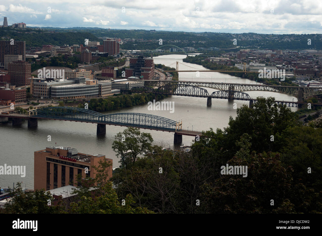 City of Bridges on the Monongahela River, Pittsburgh, Pennsylvania, USA ...