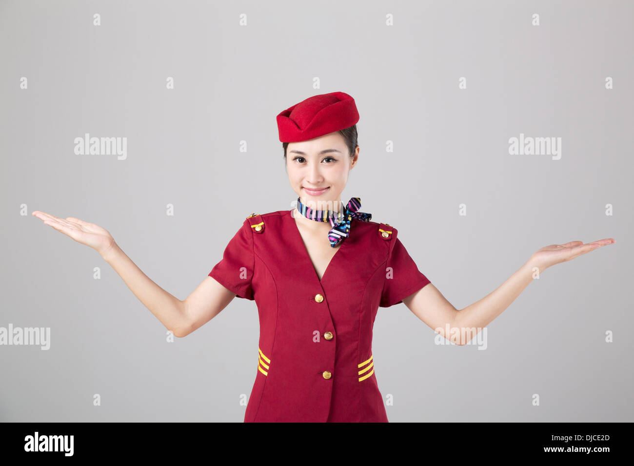 Airline Stewardess,Flight Attendant,Air Host,Cabin Crew Stock Photo - Alamy