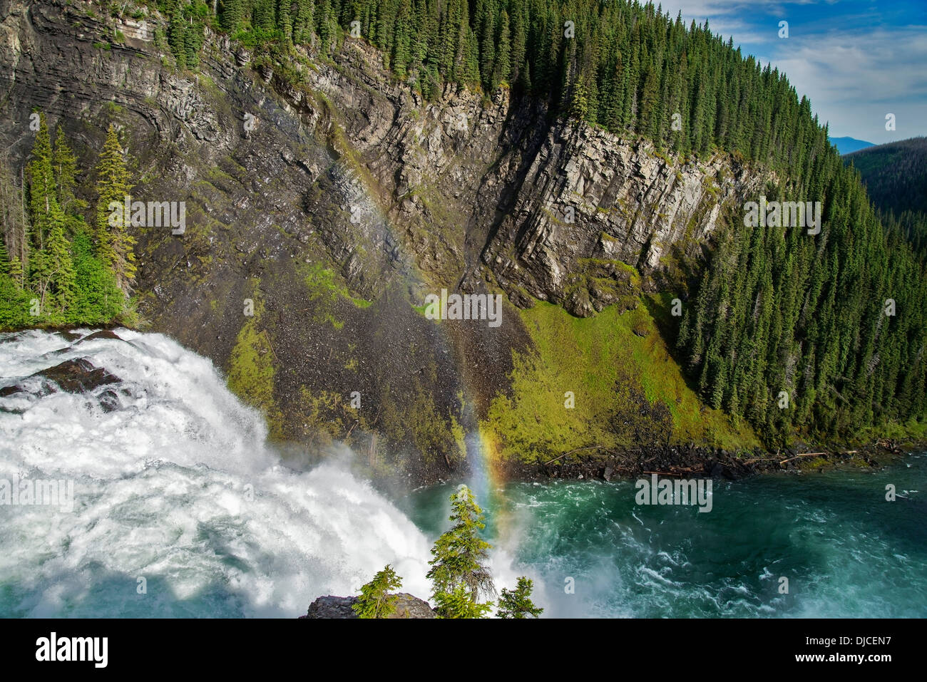 Kinuseo Falls, Monkman Provincial Park; British Columbia, Canada Stock ...