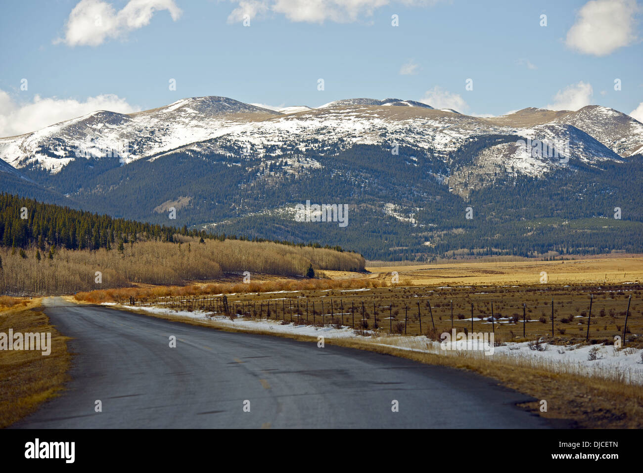 Destination Colorado. Paved Back Country Road in Colorado, United ...
