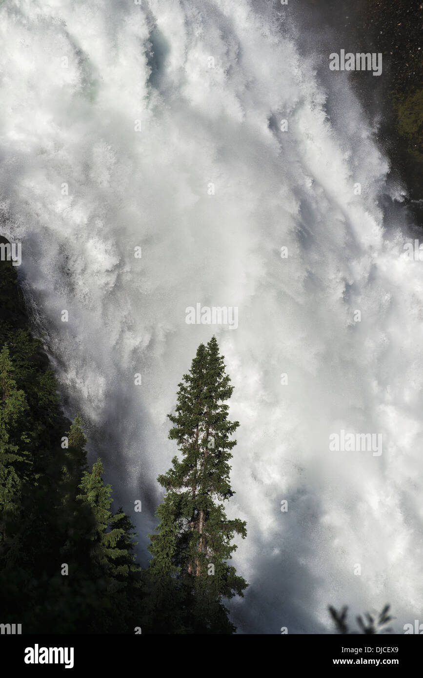 Kinuseo Falls, Monkman Provincial Park; British Columbia, Canada Stock ...