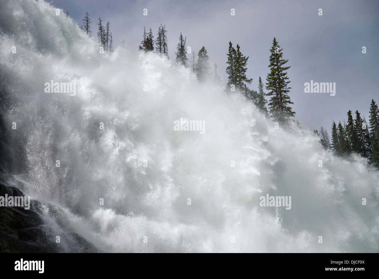 Kinuseo Falls, Monkman Provincial Park; British Columbia, Canada Stock ...