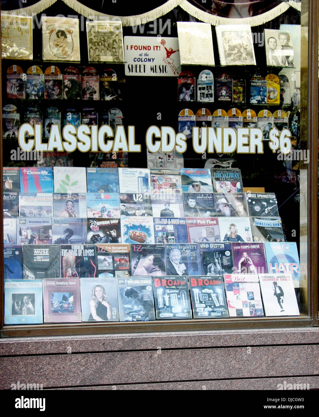 The famed store Colony Music, which caters to theatre performers ...