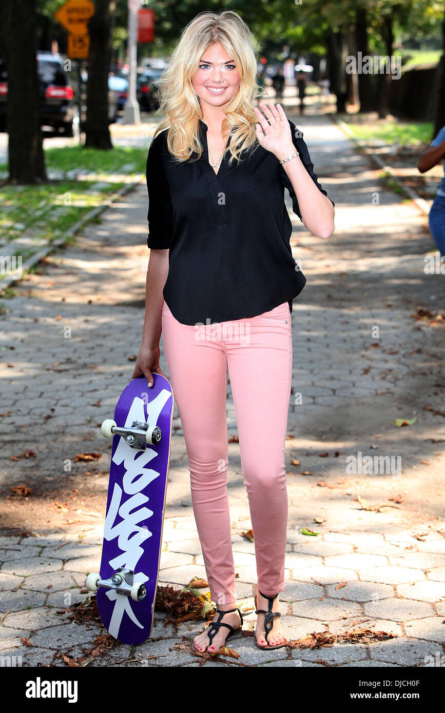 Kate Upton Zoo York and Stoked Mentoring Clean Up Brooklyn event, held at Fort Greene Park New ...