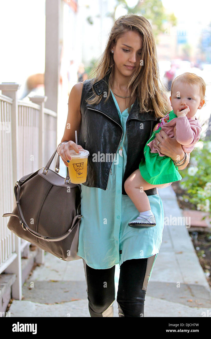 Jessica Alba and Haven Garner Warren Jessica Alba takes her daughters ...