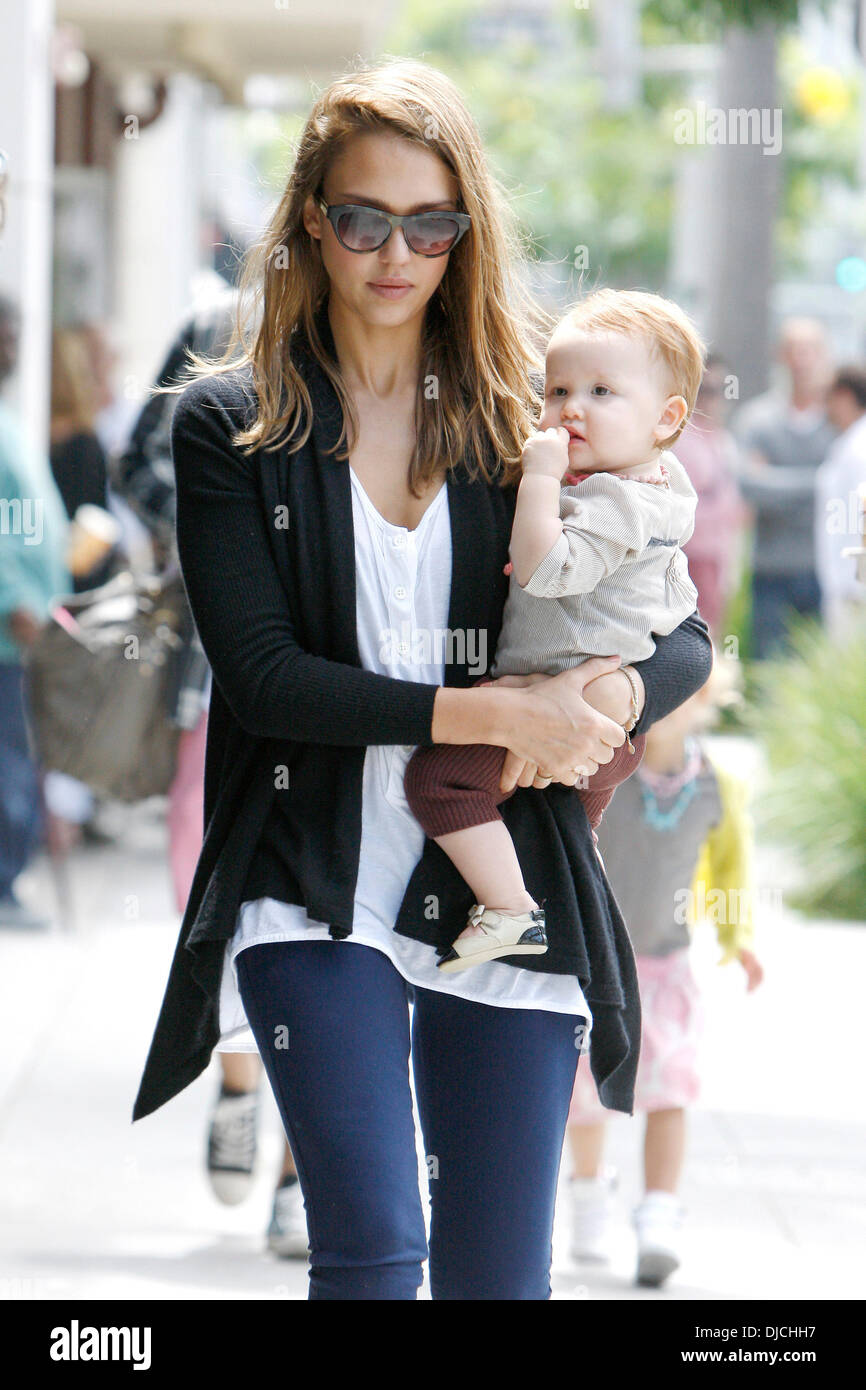 Jessica Alba and Haven Garner Warren have lunch in Beverly Hills Los ...