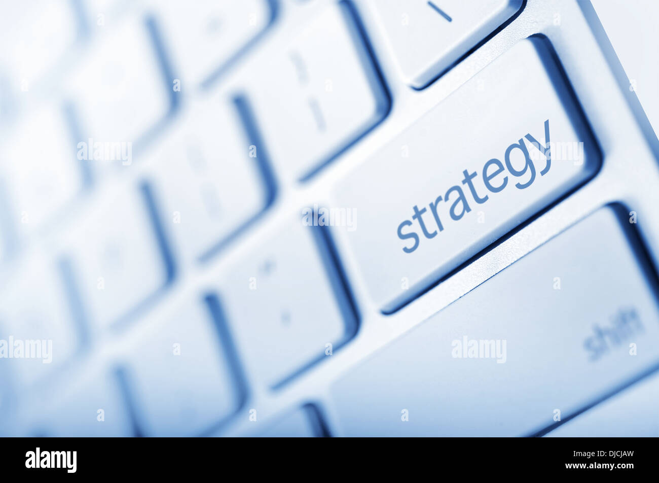 Strategy Keyboard Button Business Concept Illustration. Easy Strategy ...