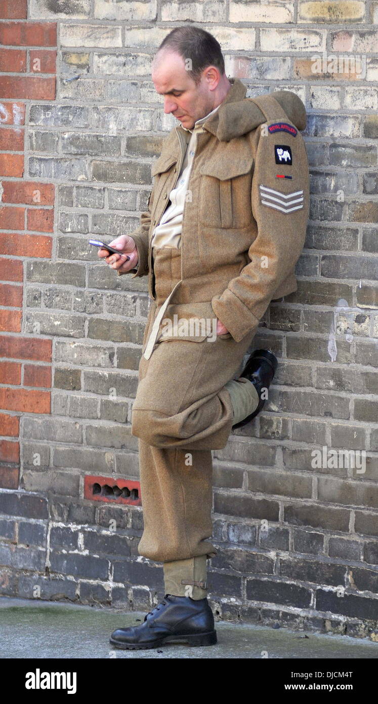 Joe Duttine Filming scenes for ITV's new detective drama series 'Foyle ...