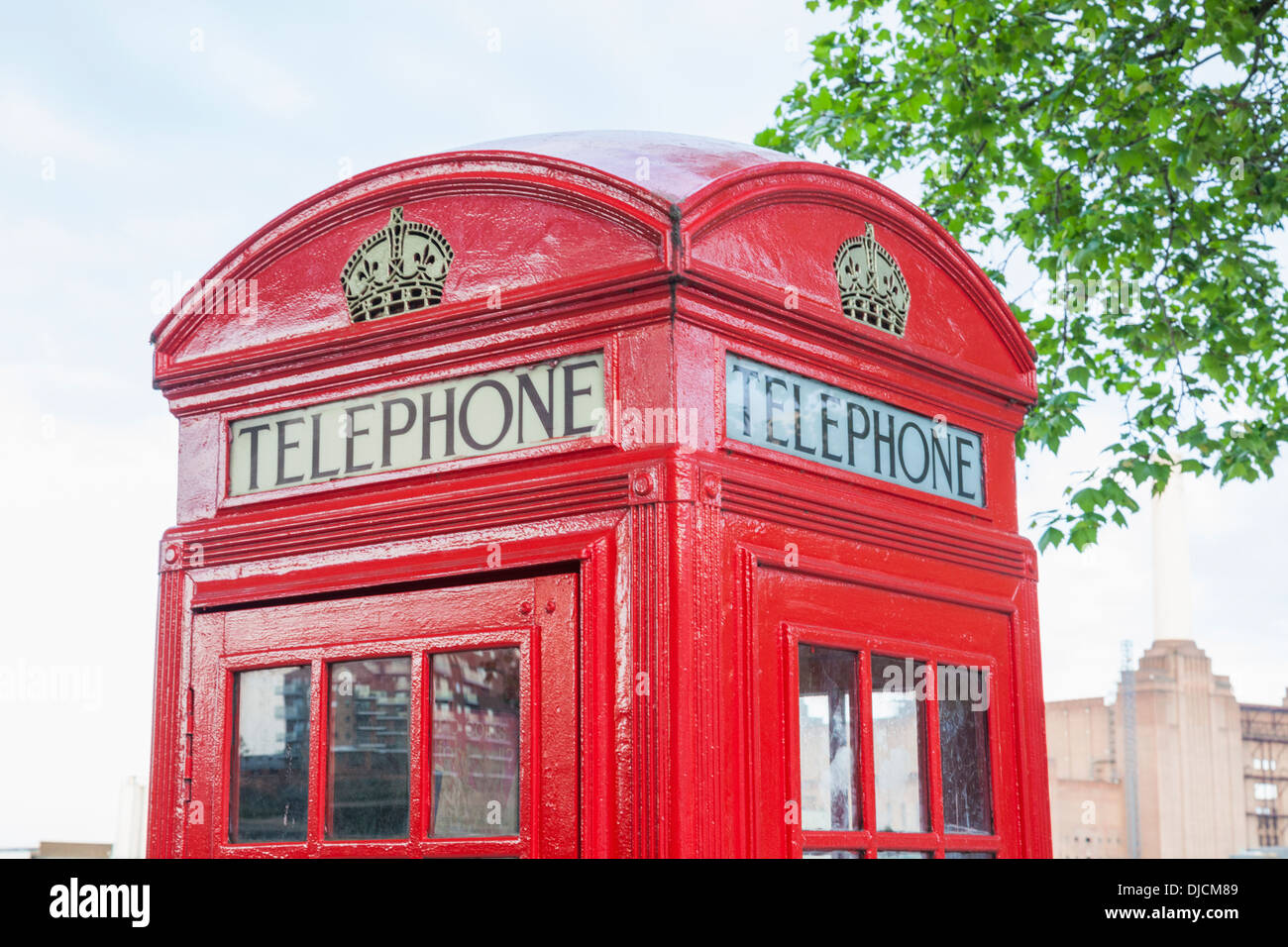 England, London, Red Telephone Box Stock Photo - Alamy