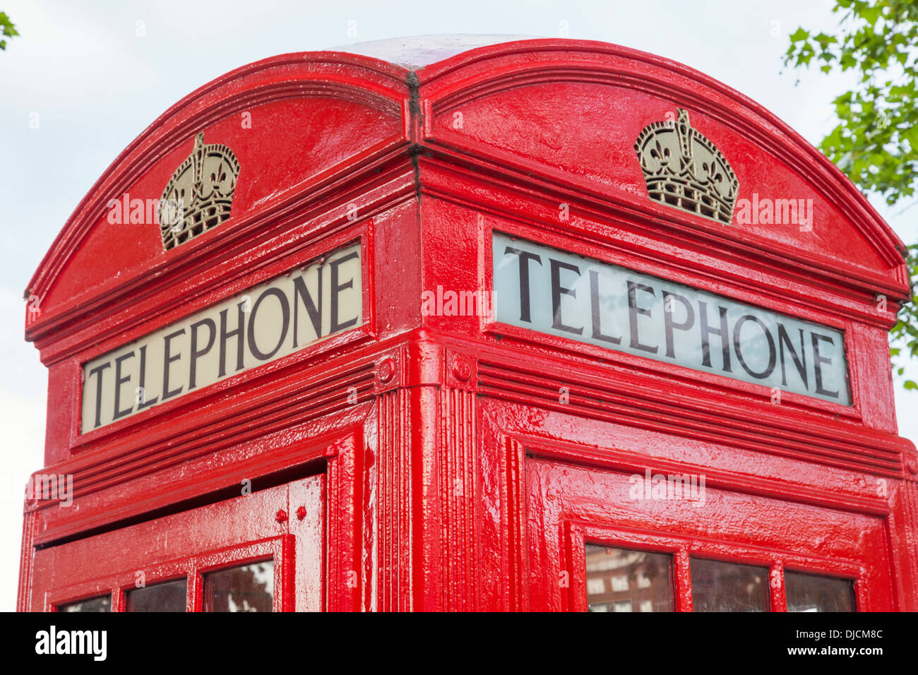 England, London, Red Telephone Box Stock Photo - Alamy