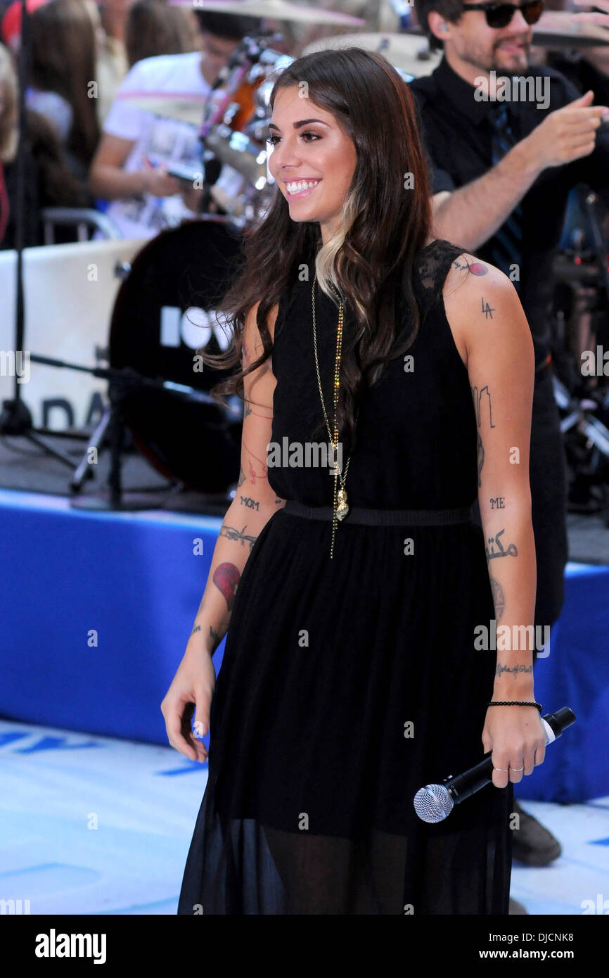 Christina Perri performing live at the Toyota Concert Series on 'Today ...