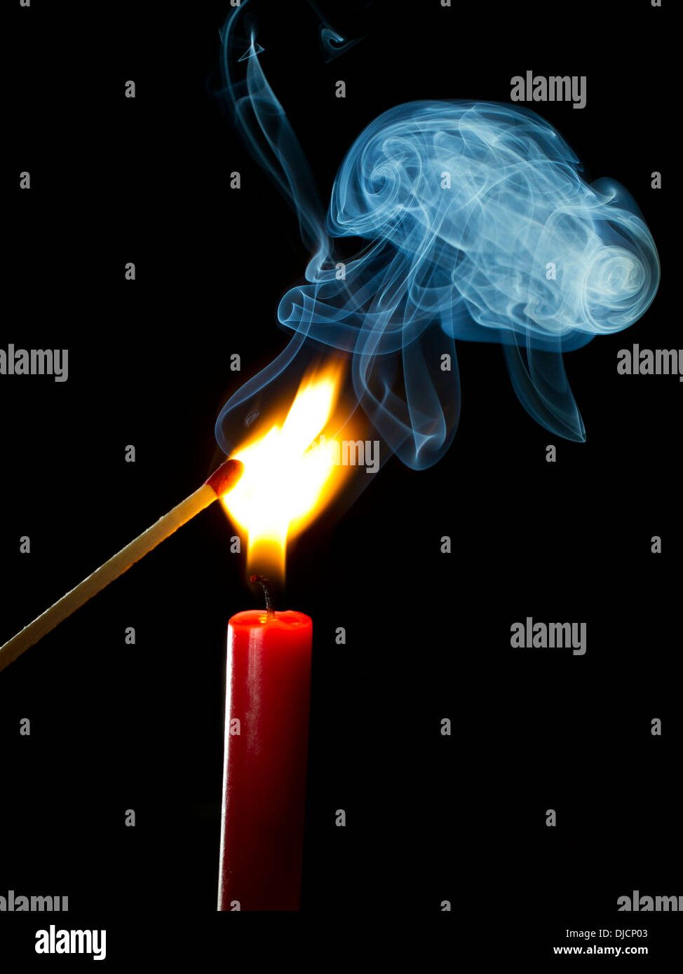 Burning candle matchstick hi-res stock photography and images - Alamy