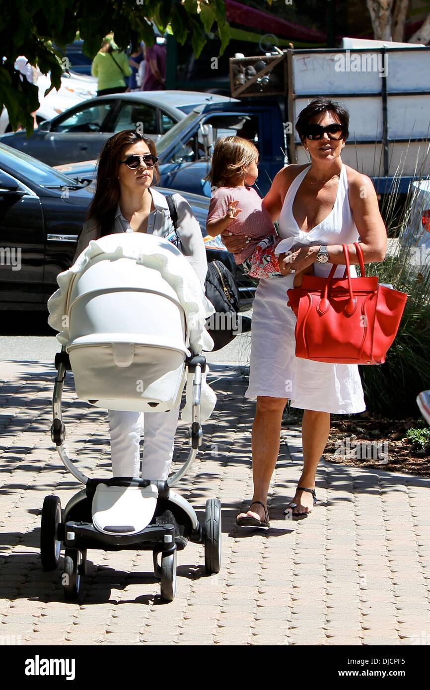 Kourtney Kardashian, Mason Disick, Penelope Scotland Disick and Kris ...
