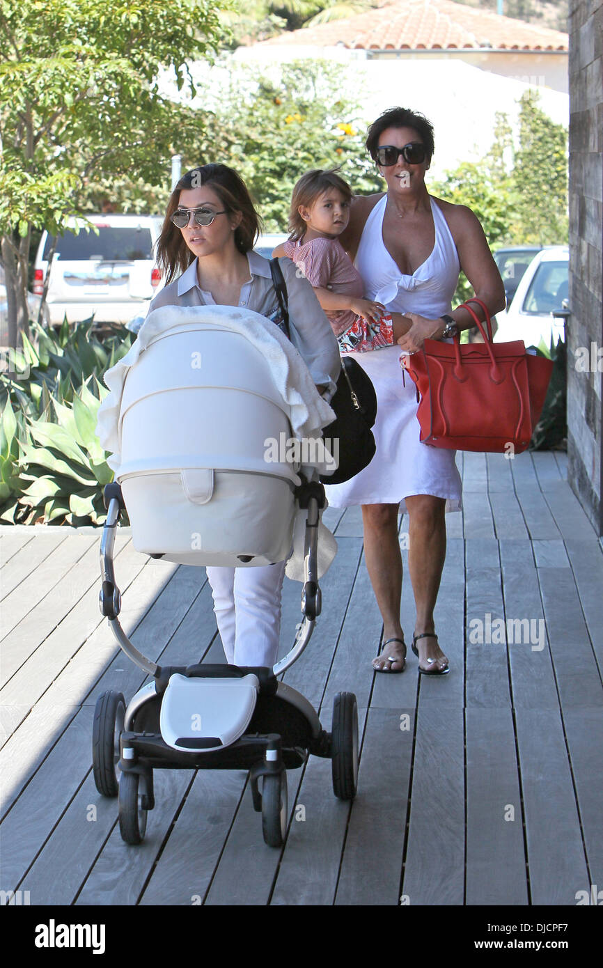 Kourtney Kardashian, Mason Disick, Penelope Scotland Disick and Kris ...