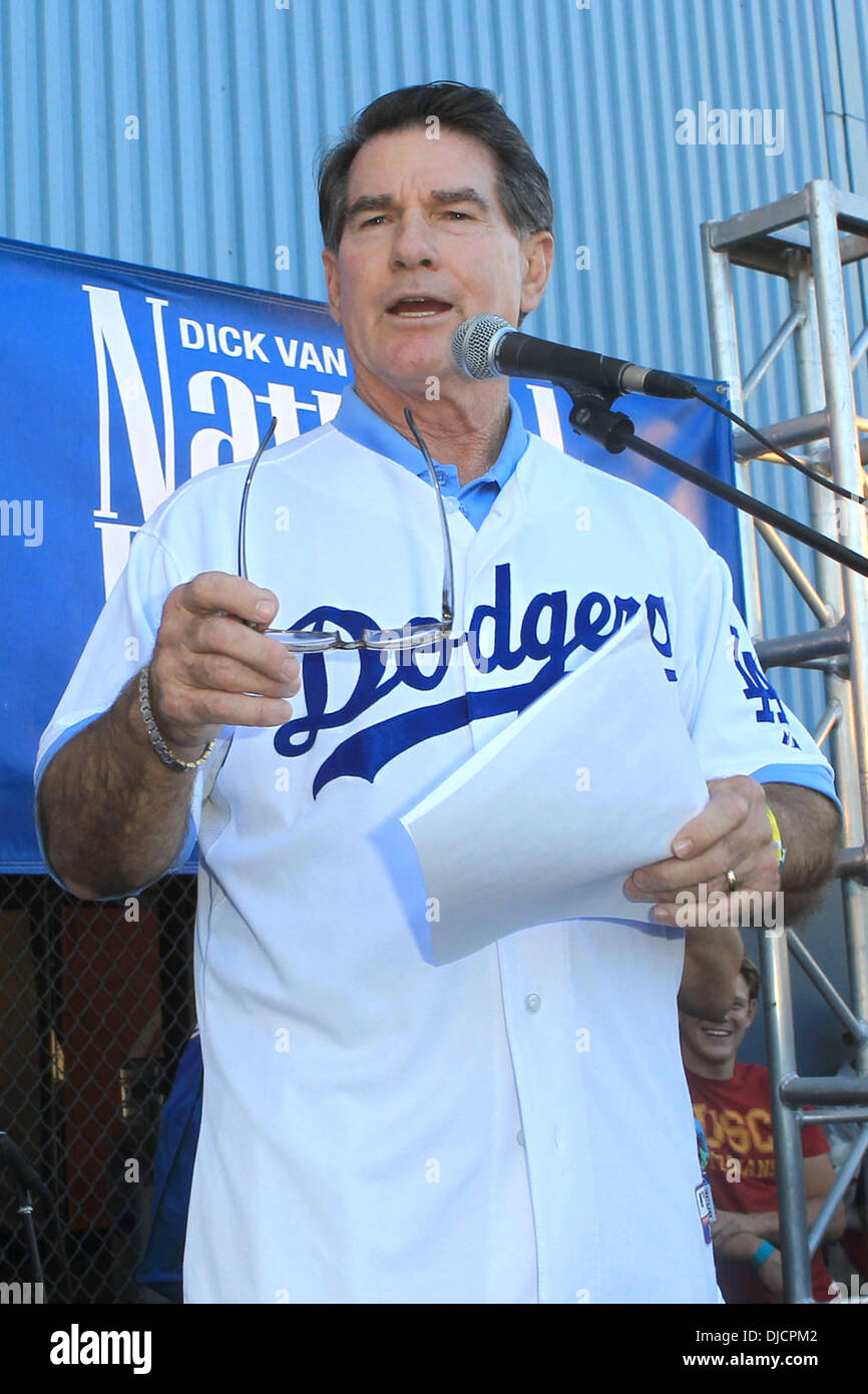 Steve Garvey Bark in the Park held at Dodger Stadium Los Angeles ...