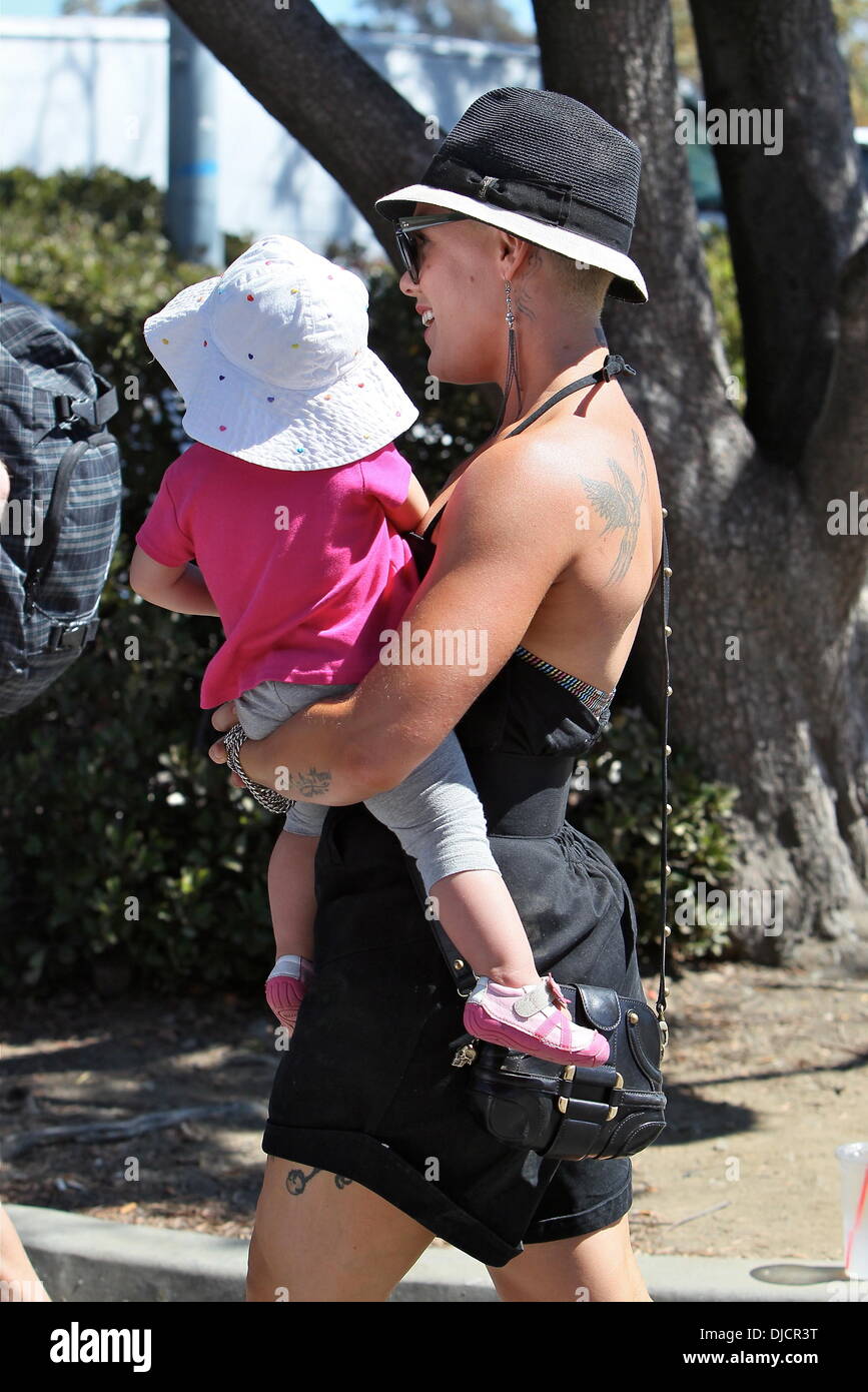 Pink aka Alecia Beth Moore and daughter Willow Sage Hart Pink enjoys a ...