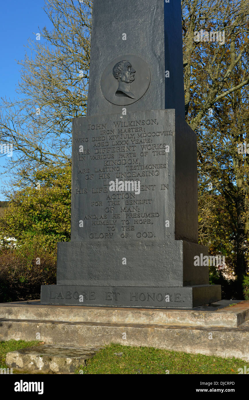 Monument to John "Iron-Mad" Wilkinson. Lindale, Lake District National ...