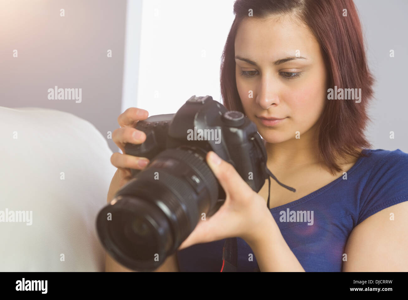 Looking at woman indoors photos hi-res stock photography and images - Alamy