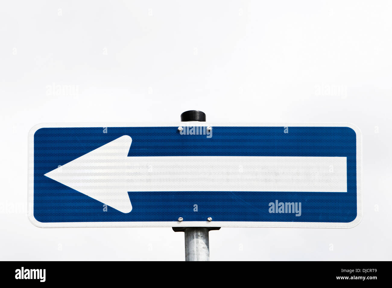 Traffic sign with arrow Stock Photo - Alamy