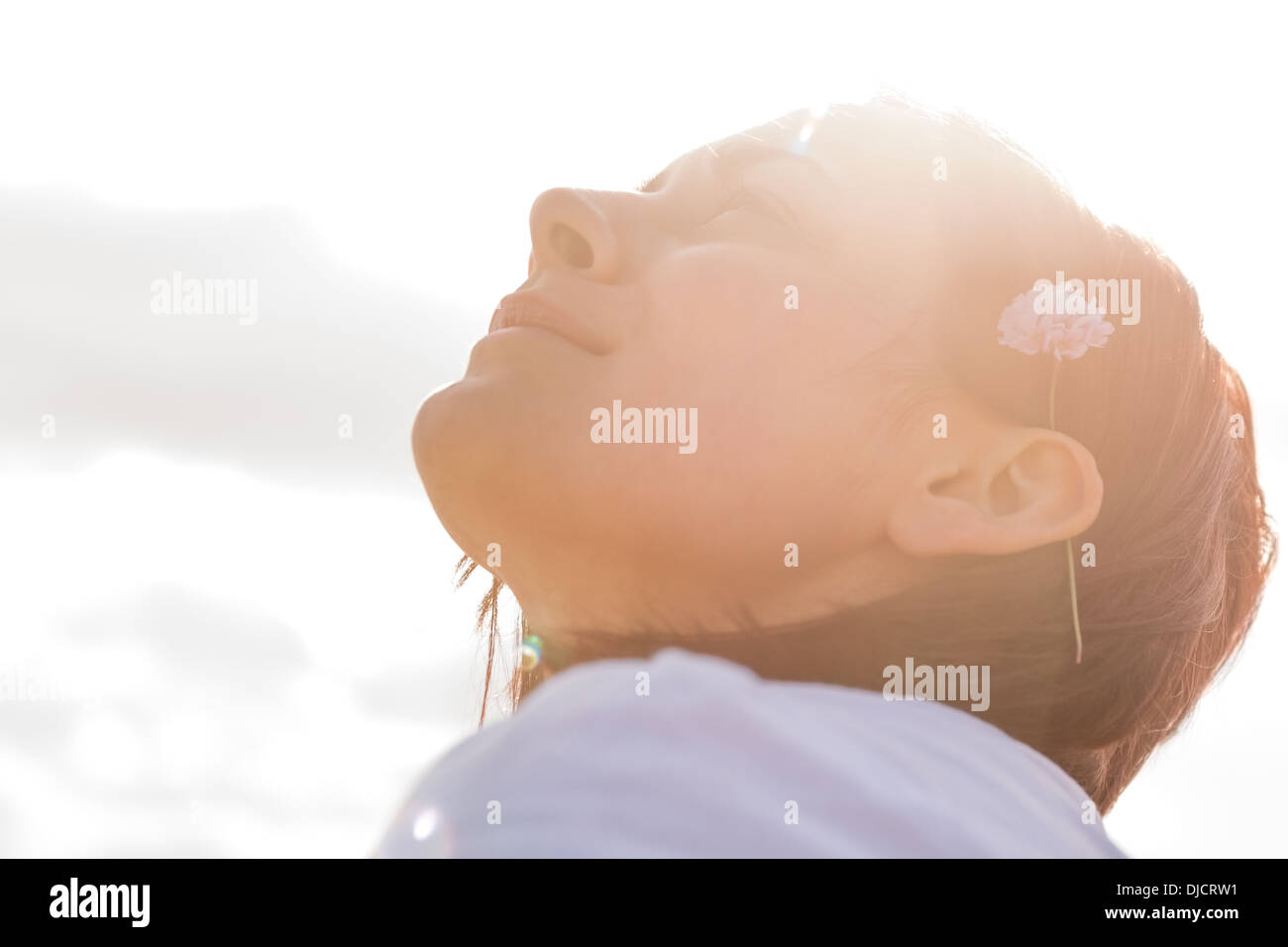 Hair behind ear hi-res stock photography and images - Alamy