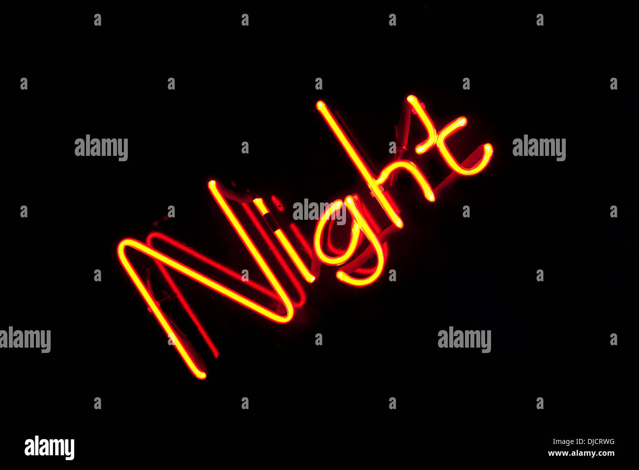 Neon sign night Stock Photo - Alamy