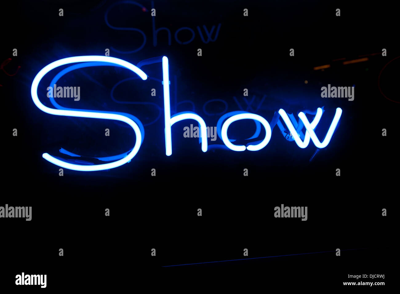 Neon sign show Stock Photo - Alamy