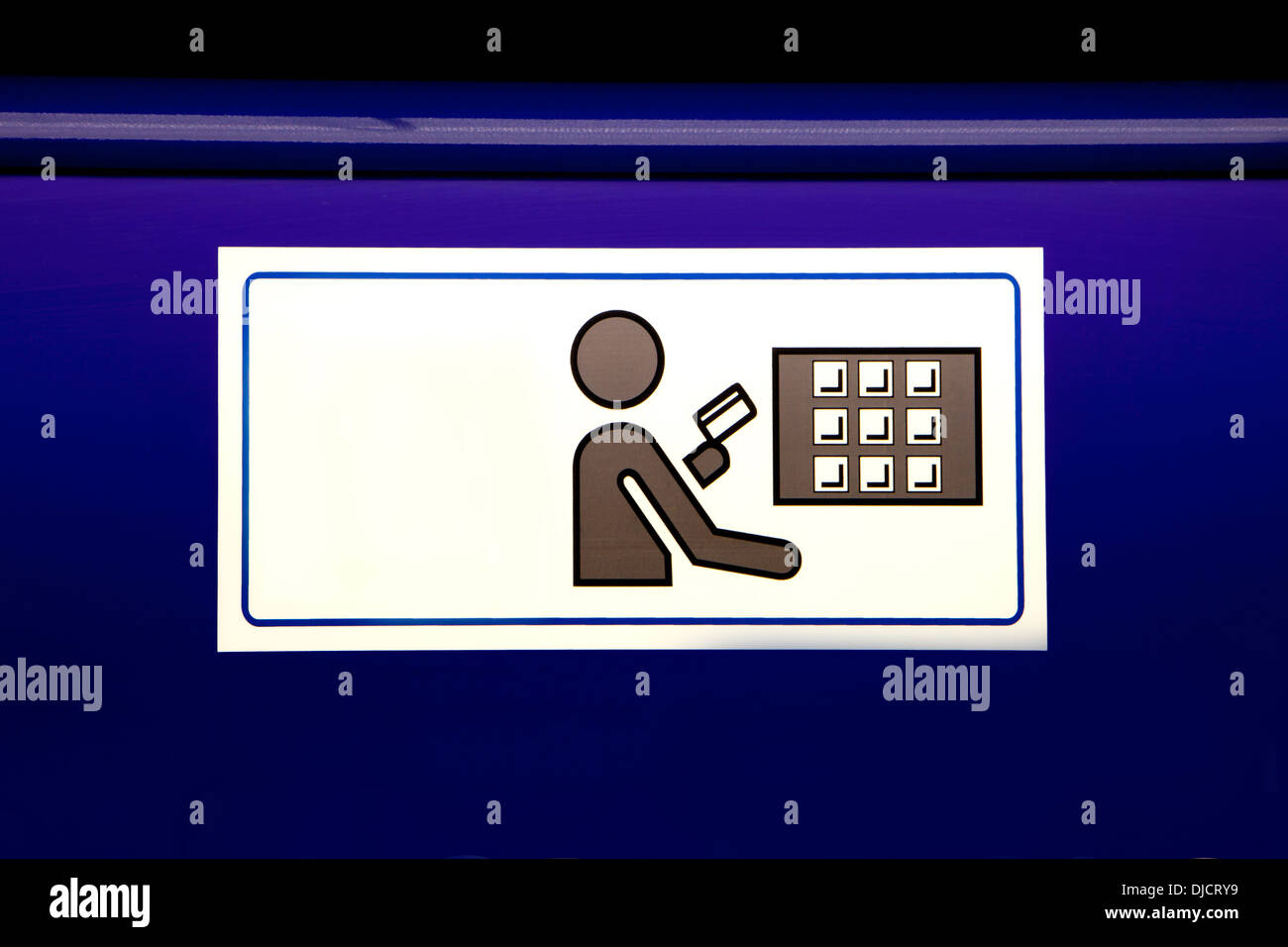 Electronic cash sign Stock Photo - Alamy