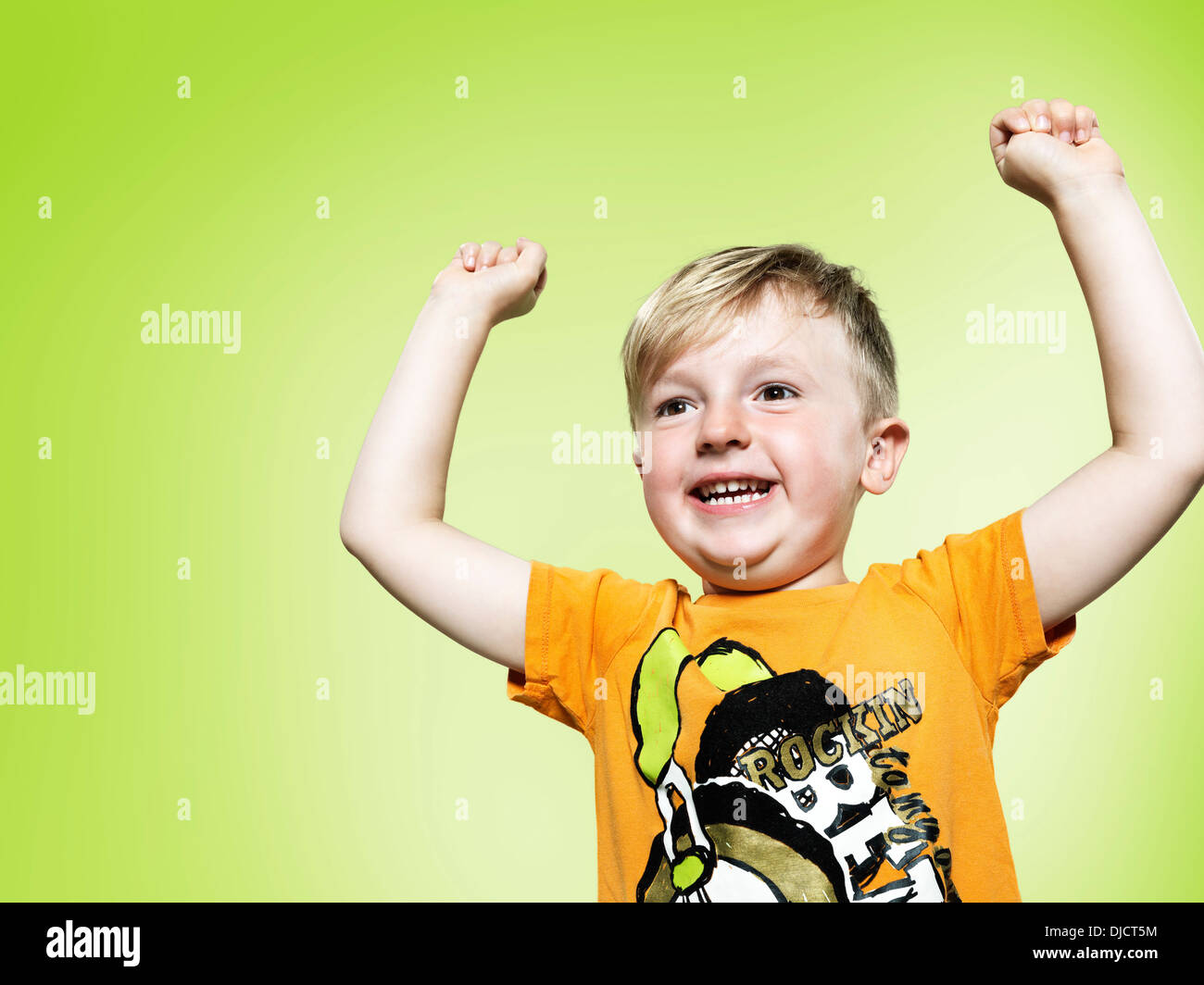 Portrait of proud little boy, studio shot Stock Photo - Alamy